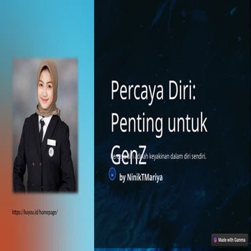 Percaya-Diri-Penting-untuk-GenZ. materi layanan BK | PPTX
