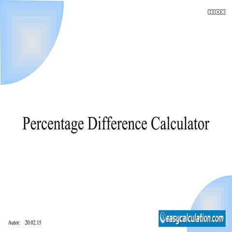 Percentage Difference Calculator | PPT | Coupons and Discounts | Shopping