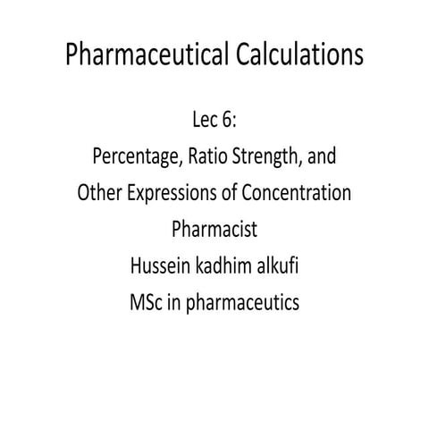 Percentage and ratio strength | PPTX