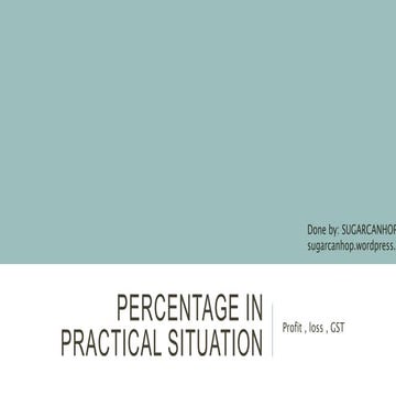 Singapore Secondary 2 Maths: Percentage in practical situation and ...