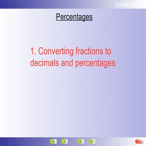 Percentages | PPT
