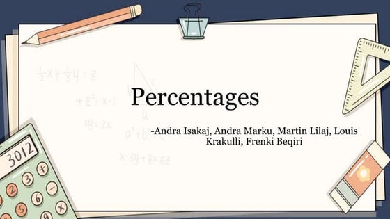Percentages | PPT