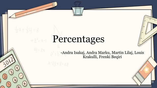 Math 6 - Percentage | PPTX