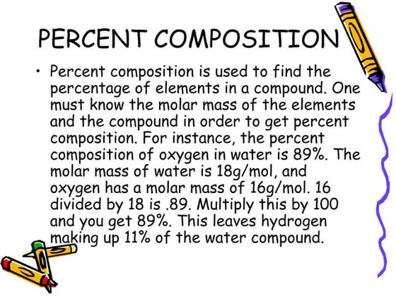 Percentage Composition | PPT | Chemistry | Science