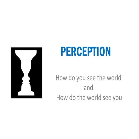 Perception - My view of World | PPT