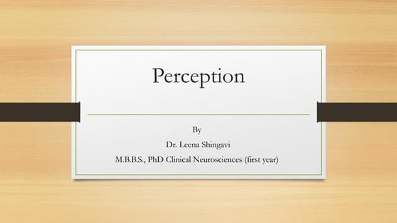 Illusion and hallucination | PPTX