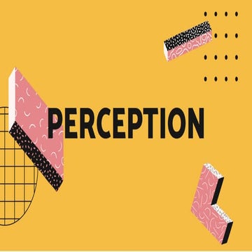 Perception | Gestalt's Law | Cognitive Psychology | PDF