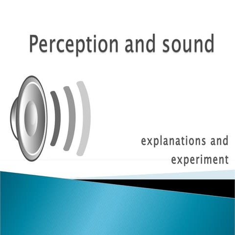 Perception and sound | PPS