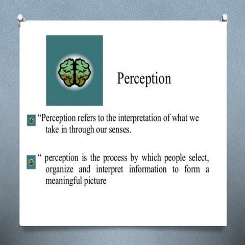 Perception,memory and attitude presentation | PPTX