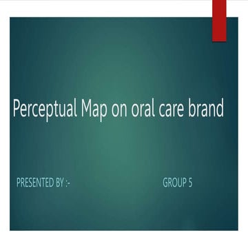 Perceptual Map on oral care brand.pptx