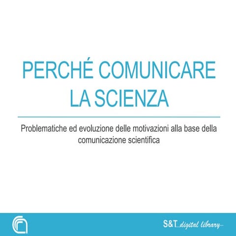CIBR2014 - Perché comunicare la scienza | PPTX