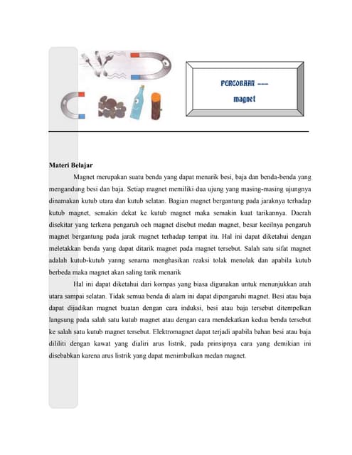 25 Eksperimen Fisika Sederhana | PDF