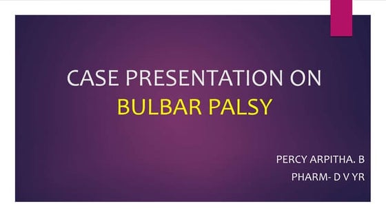 Bulbar Cranial nerves (9-10-11-12) - bulbar palsy - Walid Reda Ashour | PPT