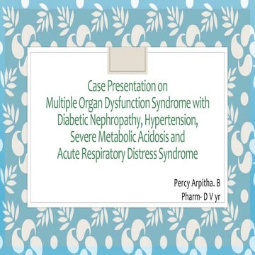 Acute Respiratory Distress Syndrome | PPT