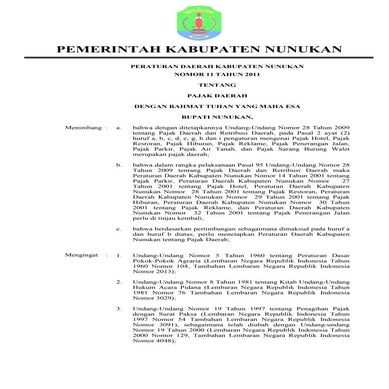 Perda no-11 2011-pajak_daerah | PDF
