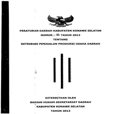 Perda no.-16-thn-2013 ret-penj-produksi-usaha-daerah | PDF