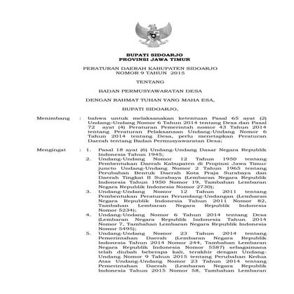 Perda 9 th_2015_ttg_bpd | PDF