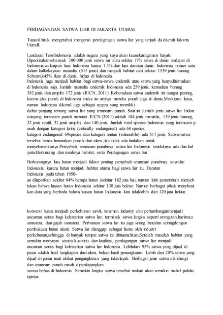 Penggundulan hutan dan perburuan liar | PPT