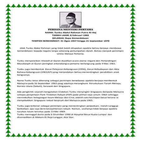 Perdana menteri pertama | DOCX