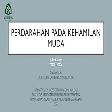 Perdarahan Hamil Muda - Alfitra Salam.pptx