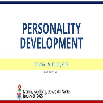 Personality refers to the unique set of characteristics, behaviors, and ...