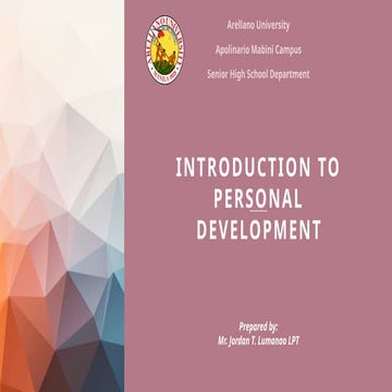 Cg personal development | PDF