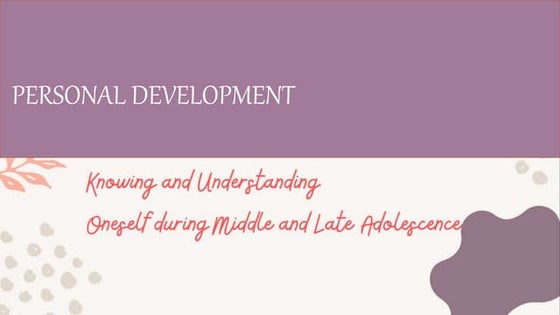 PERDEV MODULE 3 - the developmental stages | PPTX