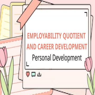 employability Quotient and career development | PPTX