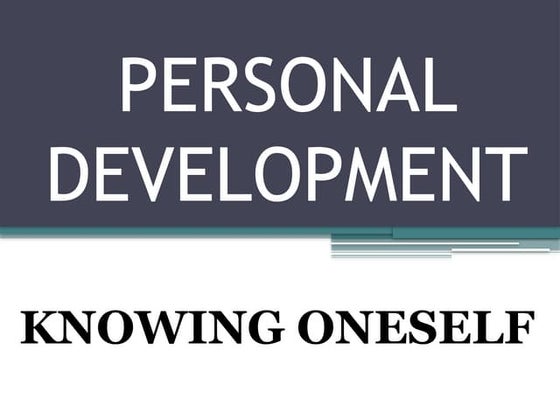 PERDEV- KNOWING ONESELF | PPTX | Genetics | Science