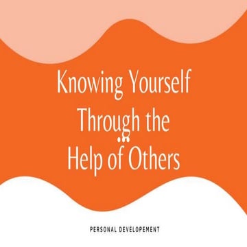 Perdev module 6 knowing yourself through the help of others | PPTX
