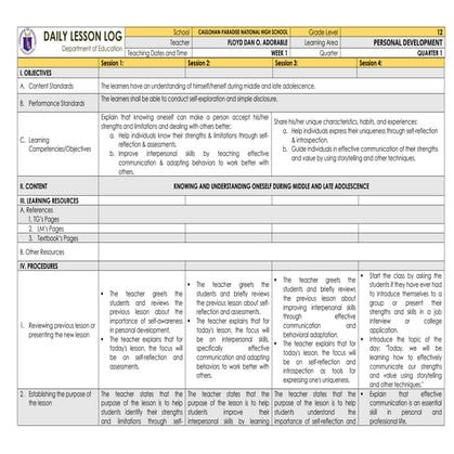 PERSONAL DEVELOPMENT QUARTER1 WEEK1.docx