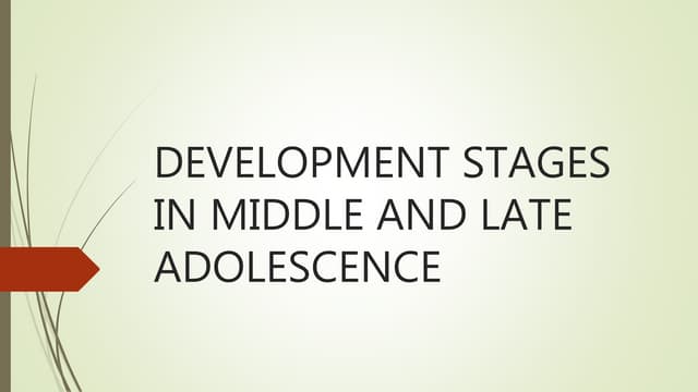 PERDEV MODULE 3 - the developmental stages | PPTX