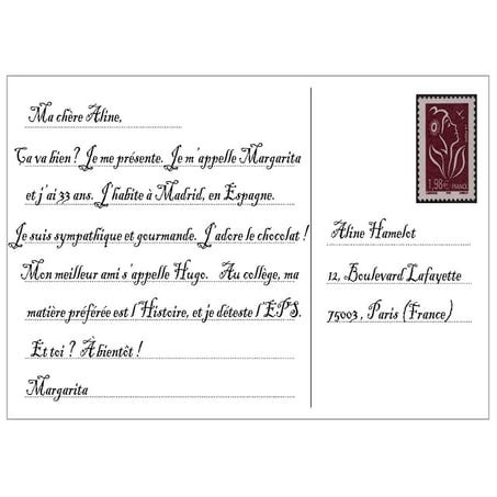 Exemples cartes postales A1