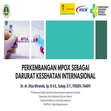 Perdoski - Perkembangan Mpox sebagai Darurat Kesehatan Internasional Dr ...