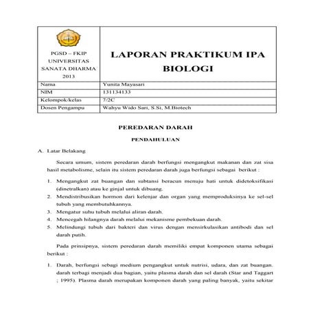 Peredaran darah | PDF