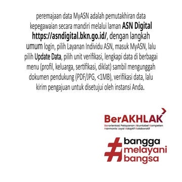 Peremajaan My ASN Digital Melalui asndigital.bkn.go.id