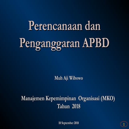 Perencanaan dan Penganggaran Anggaran Pendapatan dan Belanja | PPT