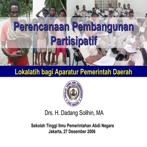 Perencanaan Pembangunan Partisipatif | PPT