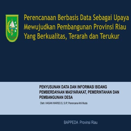 Perencanaan berbasis data | PPTX