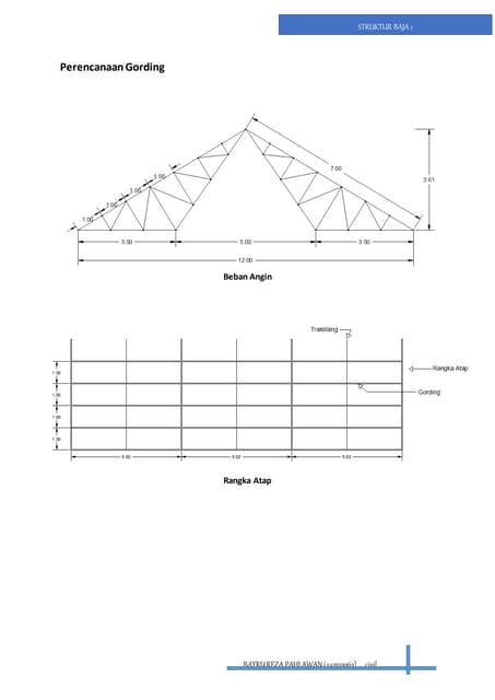 Bab 2 perencanaan gording | DOCX