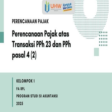 Perencanaan Pajak atas Transaksi PPh 23 dan PPh pasal 4 (2).pdf