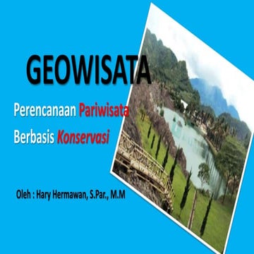 Perencanaan Geowisata | PPTX