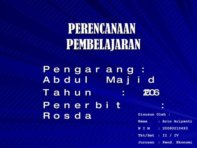 PerencANAAN PembELAJARAN Pertemuan 1.ppt