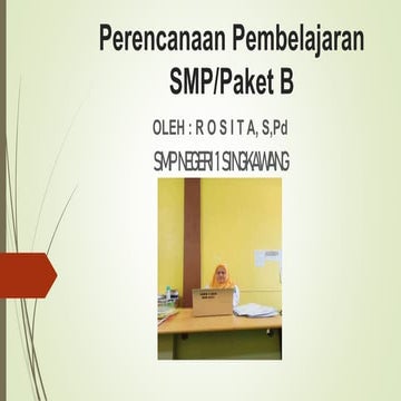 Perencanaan Pembelajaran SMP TOPIK 3.pptx