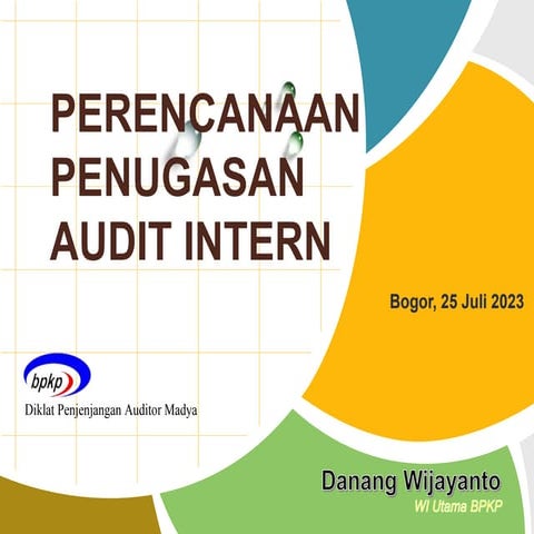 Perencanaan Penugasan investigasi dan bagaimana | PPTX
