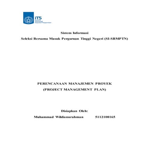 Dokumen Perencanaan Proyek