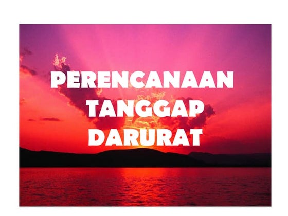 K3-Modul 4 : Tanggap Darurat | PPTX