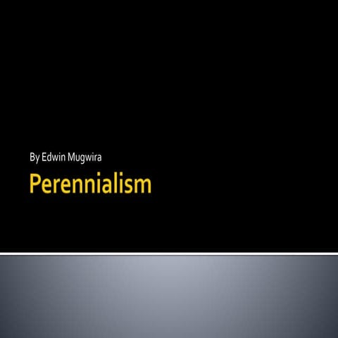 Perennialism philosophy | PPT