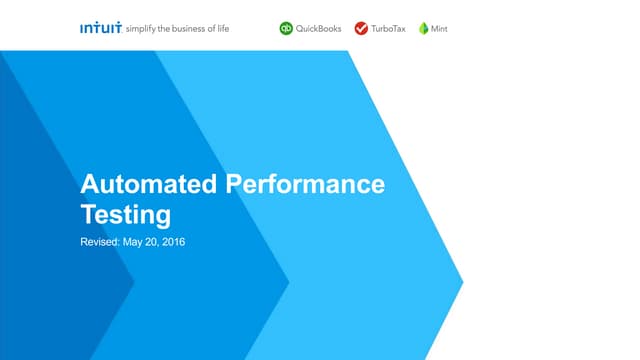 Automated Performance Testing | PPT Automated Performance Testing | PPT