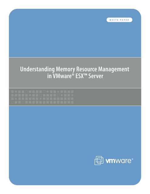 Memory Management In Vmware Esx Server | DOCX